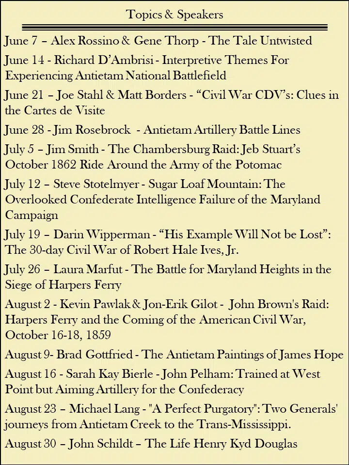 2023 Civil War Lecture Series - Jacob Rohrbach Inn